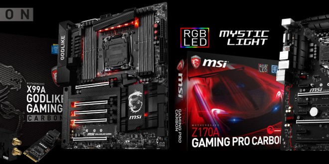 MSI launches new light-up Carbon Edition motherboards | KitGuru