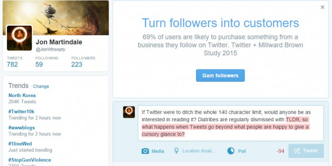 Twitter may be culling the 140 character limit | KitGuru