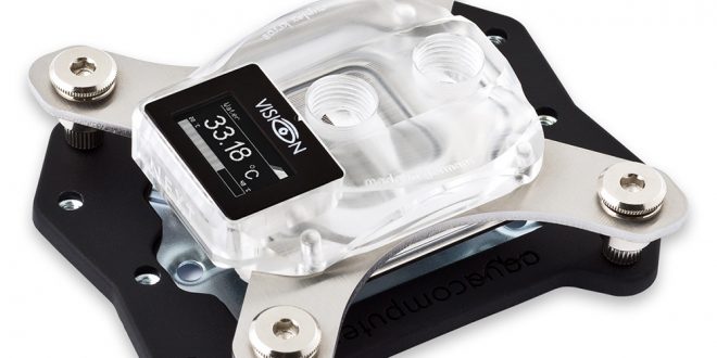AquaComputer Vision puts a temperature display in a CPU block | KitGuru