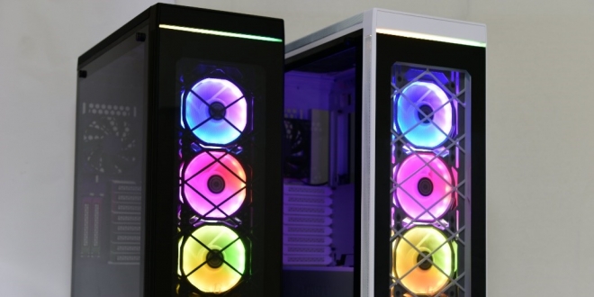 Lian-Li launch Alpha tempered glass cases and Bora RGB fans | KitGuru