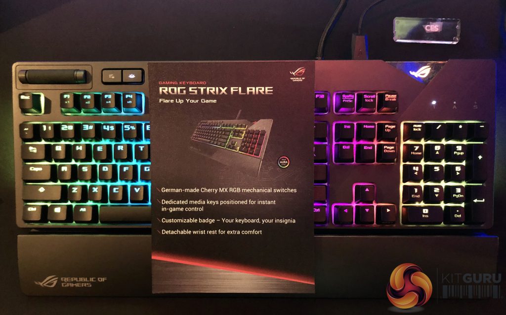 CES: ASUS unveil ROG Strix Flare, a keyboard that can light up your ...