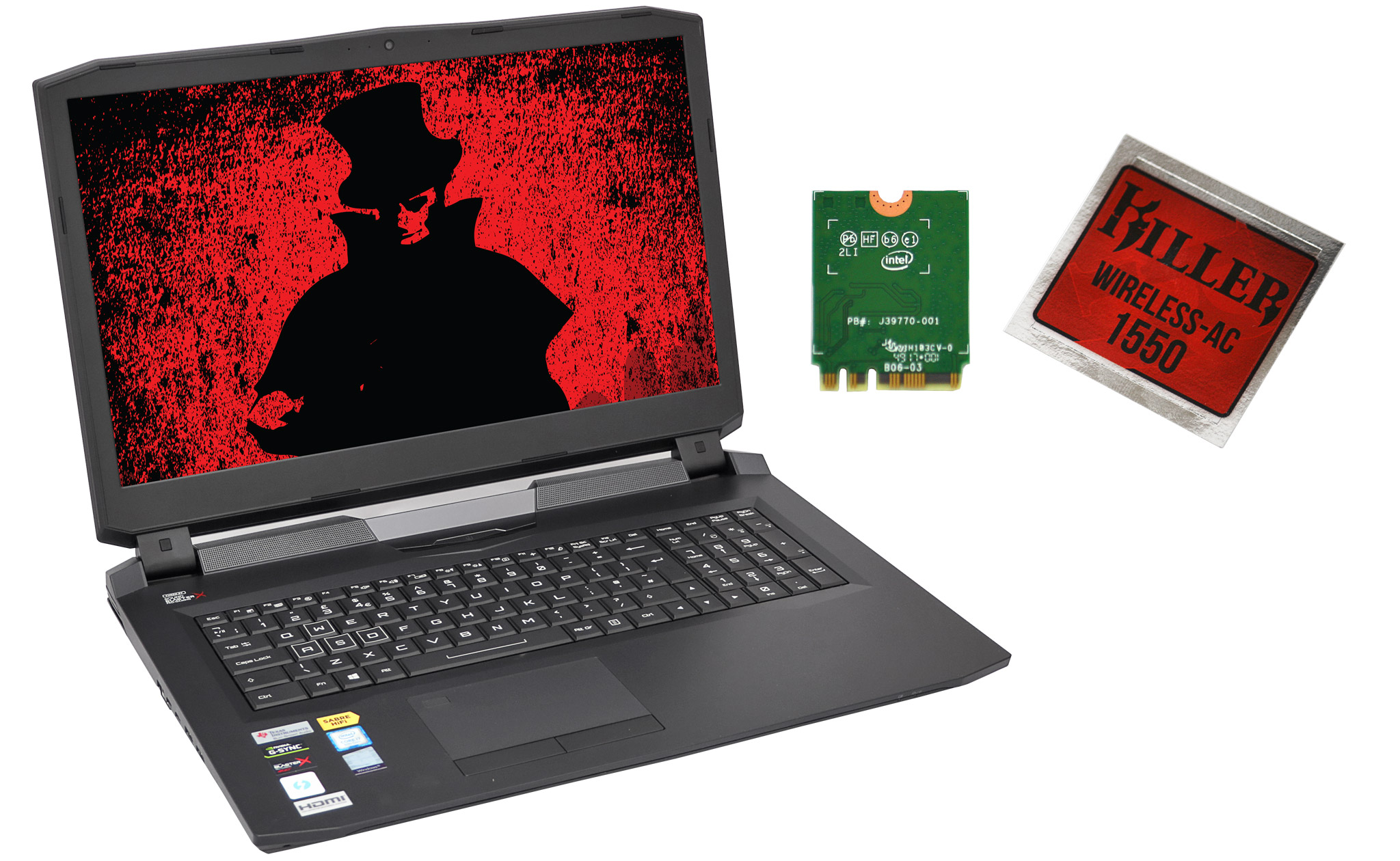 Rivet Networks Killer Wireless-AC 1550 Gaming WiFi Network Adapter ...