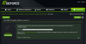 Nvidia is investigating the cause of RTX failures while offering ...