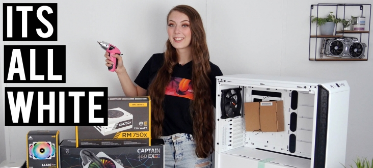 Briony builds ALL WHITE PC in the Limited Edition DARK BASE 700 | KitGuru