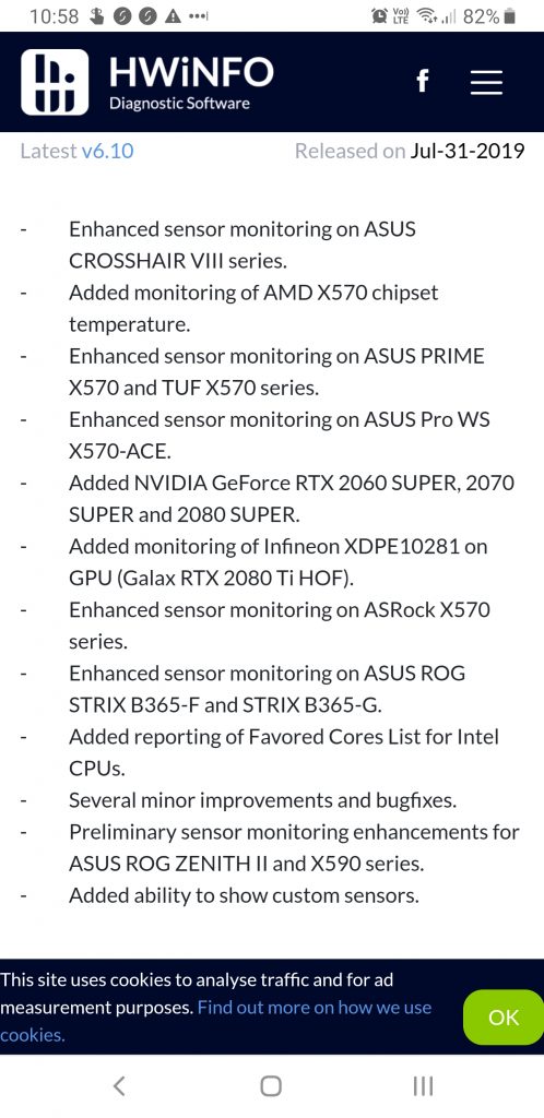 HWInfo Screenshot | KitGuru