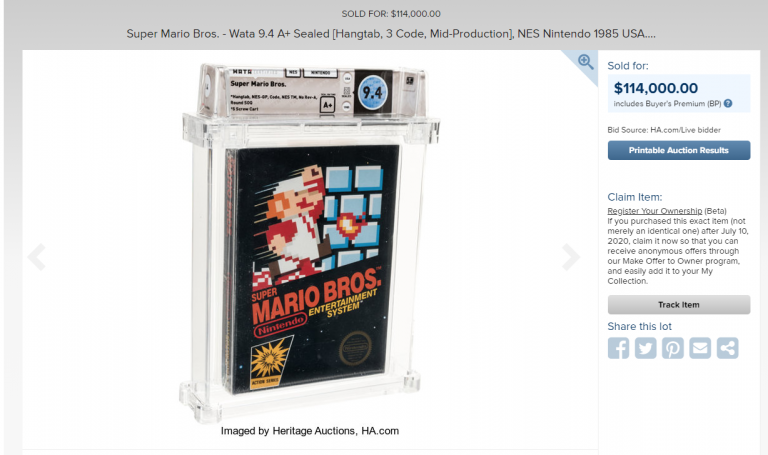 Sealed copy of Super Mario Bros. sets new record for most expensive ...