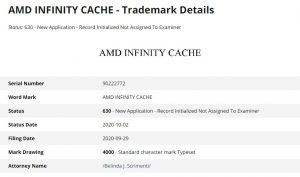 AMD trademarks Infinity Cache, rumoured to feature in RDNA 2 GPUs | KitGuru