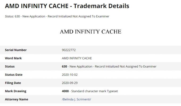 AMD trademarks Infinity Cache, rumoured to feature in RDNA 2 GPUs | KitGuru