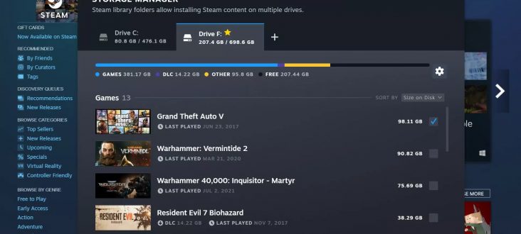New Steam Client beta update improves storage management | KitGuru