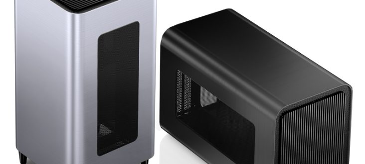 The new Jonsbo V11 mini-ITX case can be set up vertically or ...