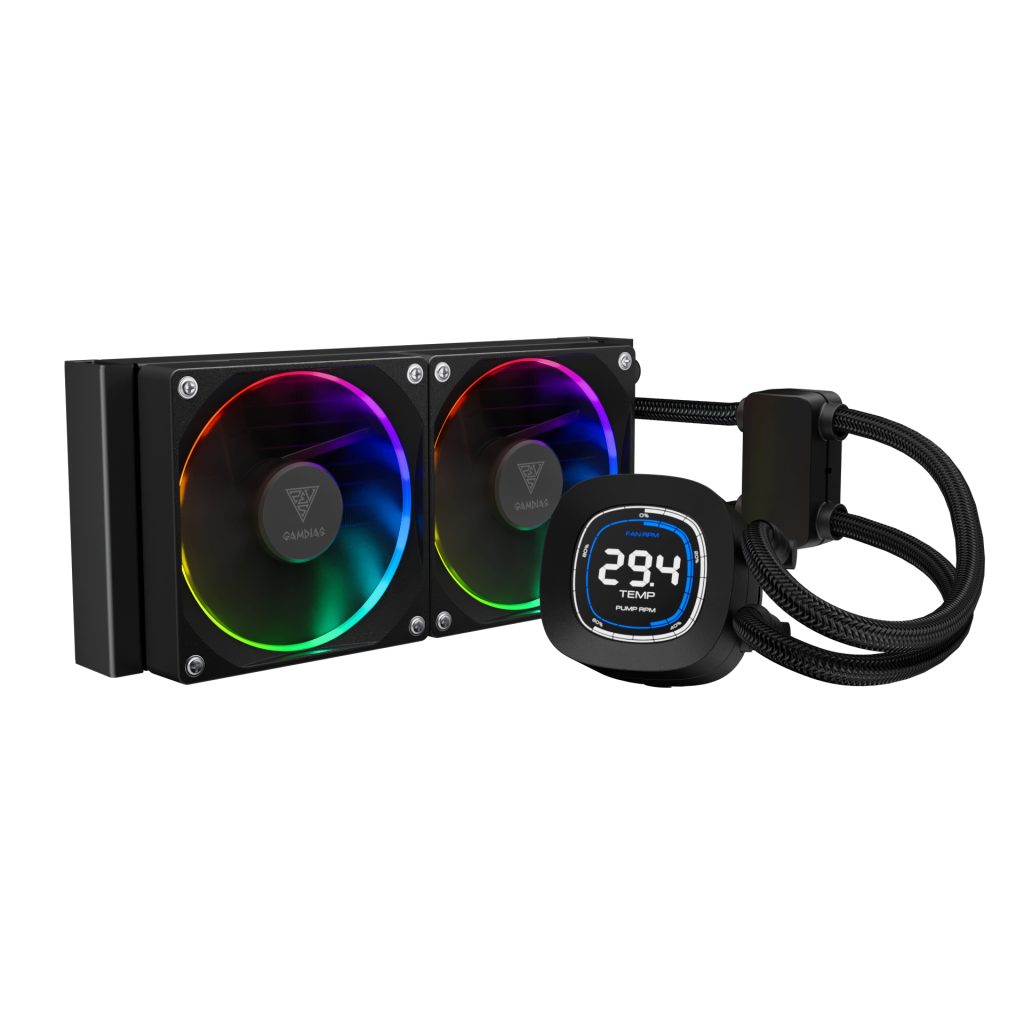 Gamdias unveils new AIO liquid coolers with rotating LCD displays | KitGuru