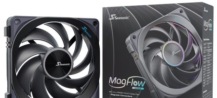 Seasonic unveils new MagFlow ARGB fans with magnetic daisy chain ...