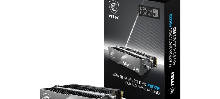MSI expands the Spatium SSD lineup with the M570 Pro Frozr PCIe 5.0 and ...
