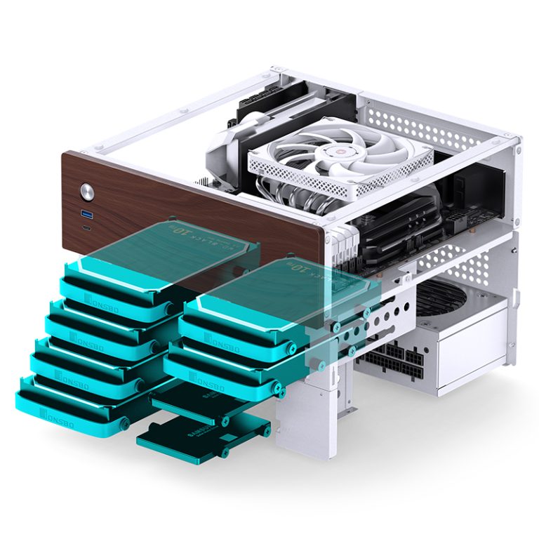 Jonsbo introduces the N4 NAS wood-panelled PC case | KitGuru