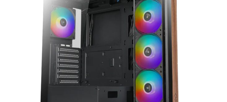 Azza launches new aquarium-like PC case with a wooden strip | KitGuru