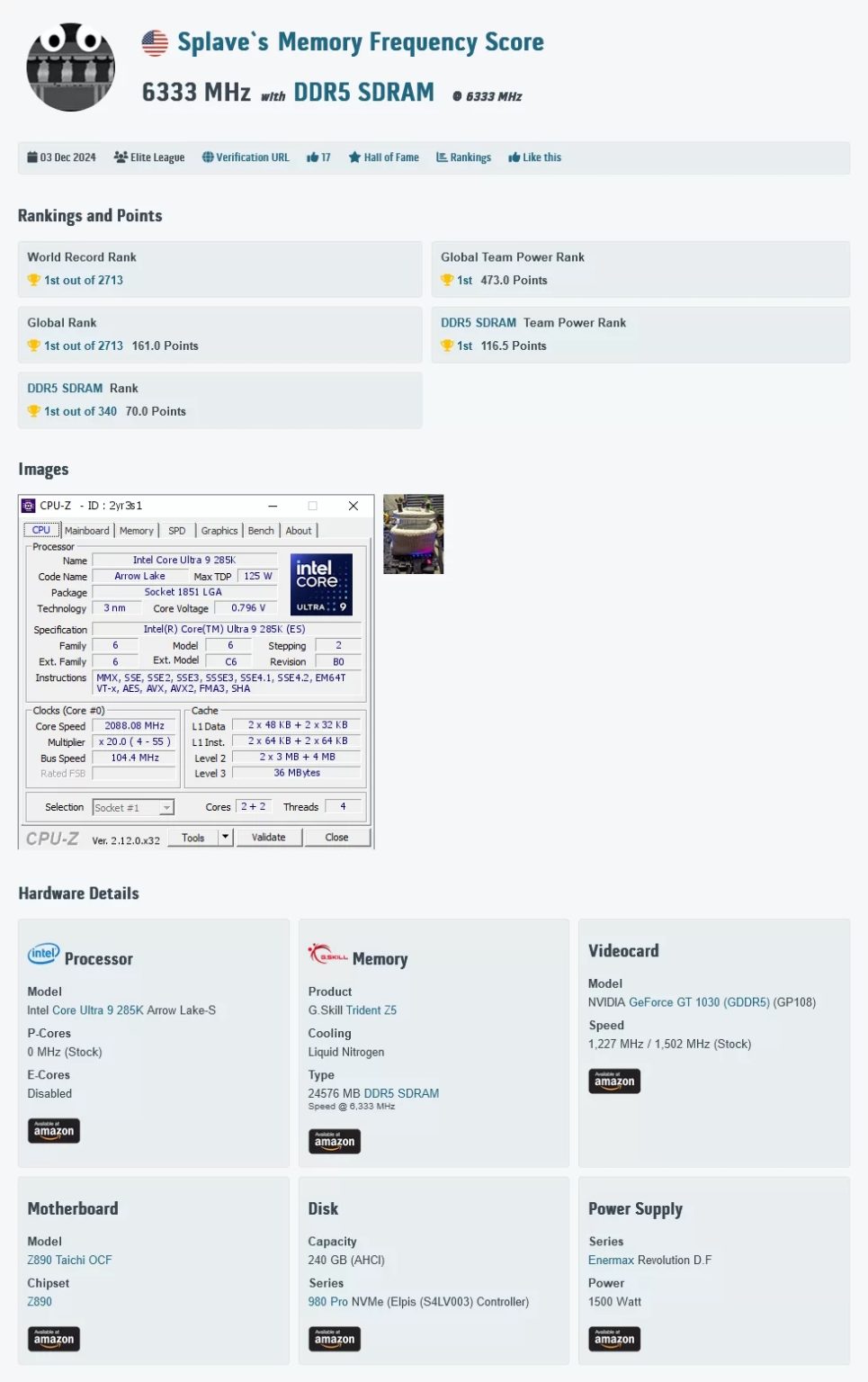 G.Skill and ASRock set new memory overclock world record | KitGuru