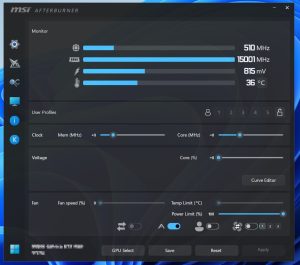 MSI Afterburner beta adds support for RTX 50 series GPUs, Ryzen 9000 ...