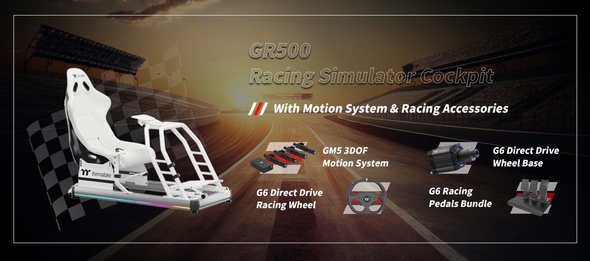 CES 2025: Thermaltake unveils the G6 Direct Drive racing wheel bundle with new GM5 3DOF Motion ...