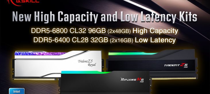 G.Skill debuts 96GB DDR5 CL32 and 32GB CL28 memory kits for Intel PCs ...