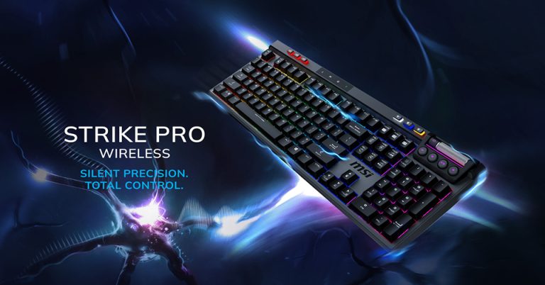 MSI introduces the Strike Pro Wireless keyboard with Kailh Midnight Pro ...