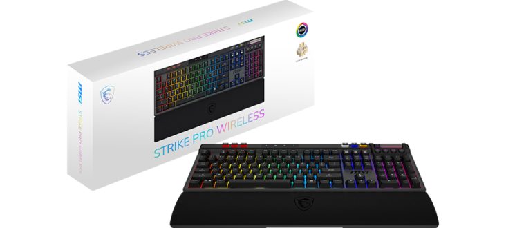 MSI introduces the Strike Pro Wireless keyboard with Kailh Midnight Pro ...