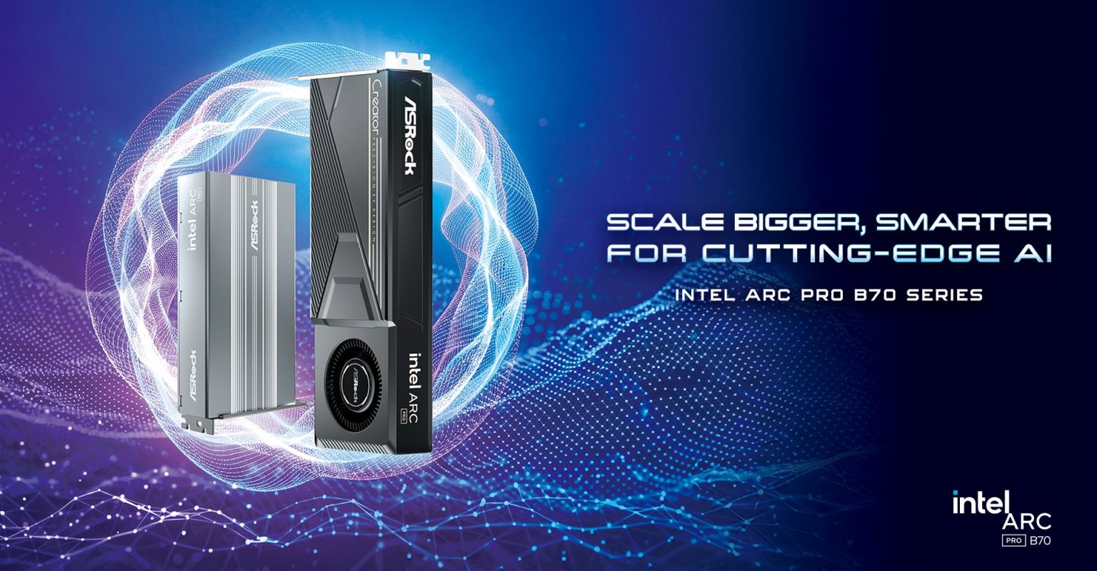 ASRock unveils 32GB Intel Arc Pro B70 Creator and Passive GPUs | KitGuru